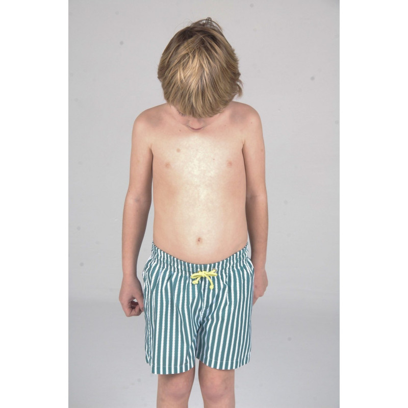 BaÑador De NiÑo Luca Bynn Rayas Verde